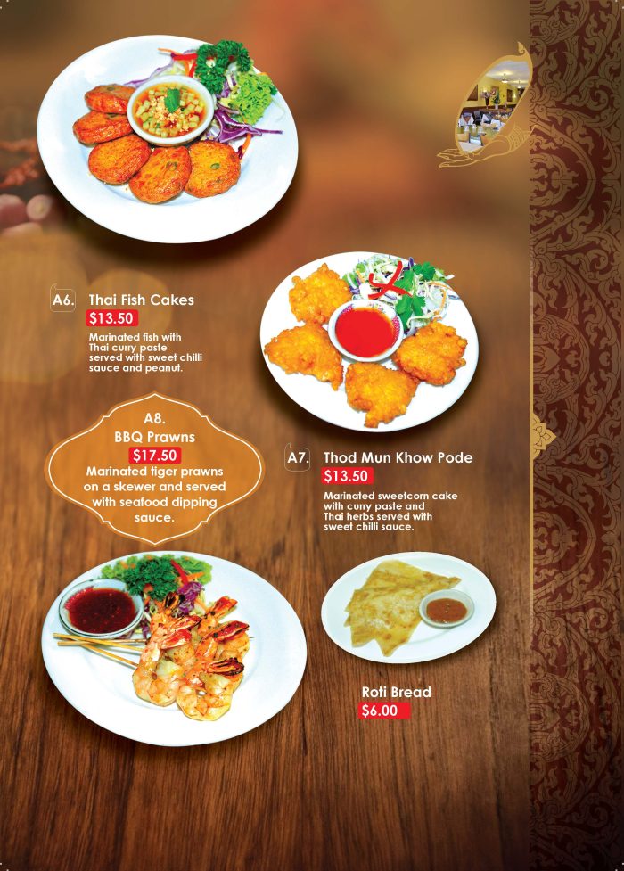 Menu - Wild Rice Thai Restaurant Rotorua