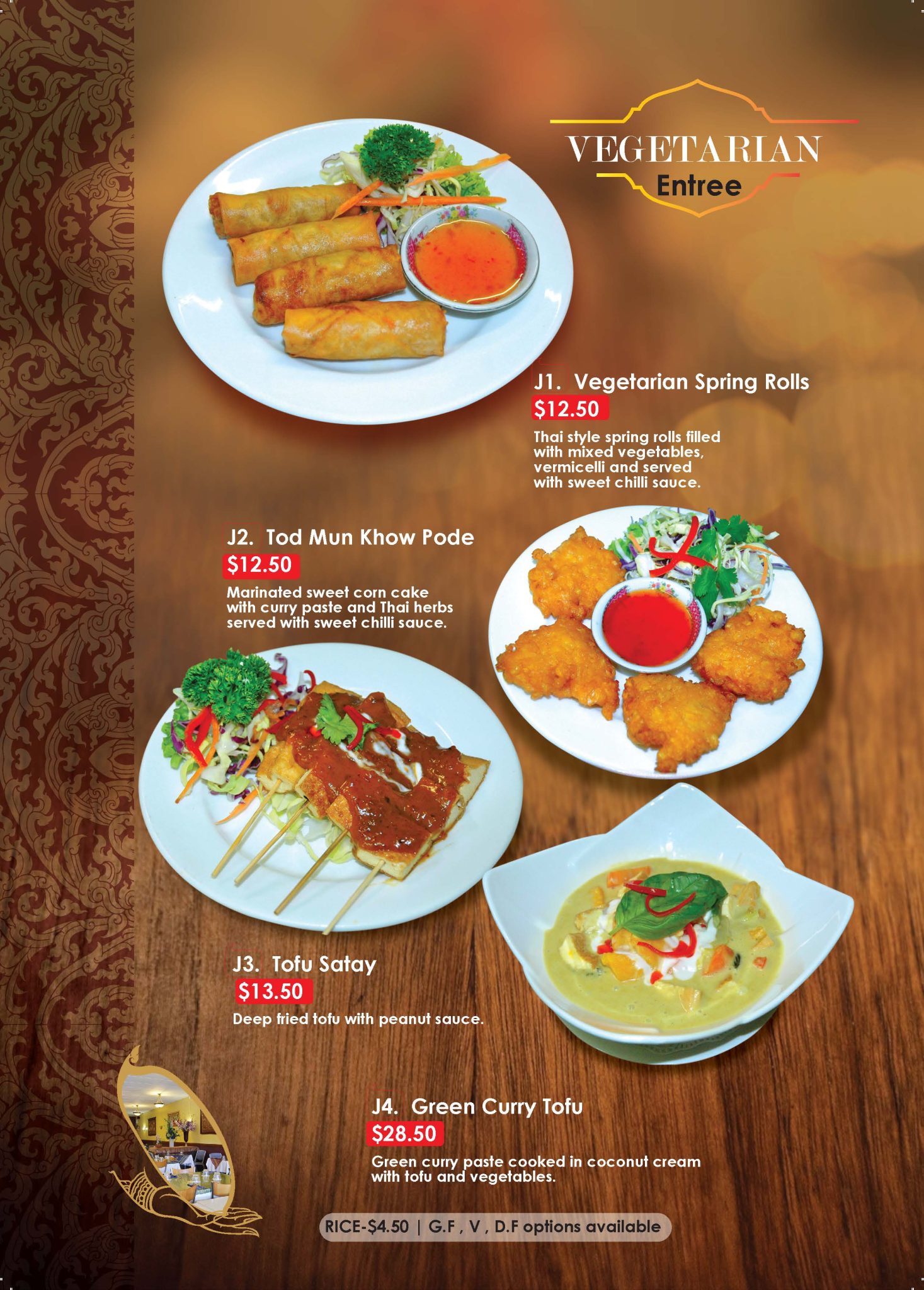 Menu - Wild Rice Thai Restaurant Rotorua